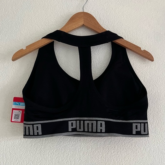 Puma | Intimates & Sleepwear | Puma T Back Sports Bra Black Large New ...